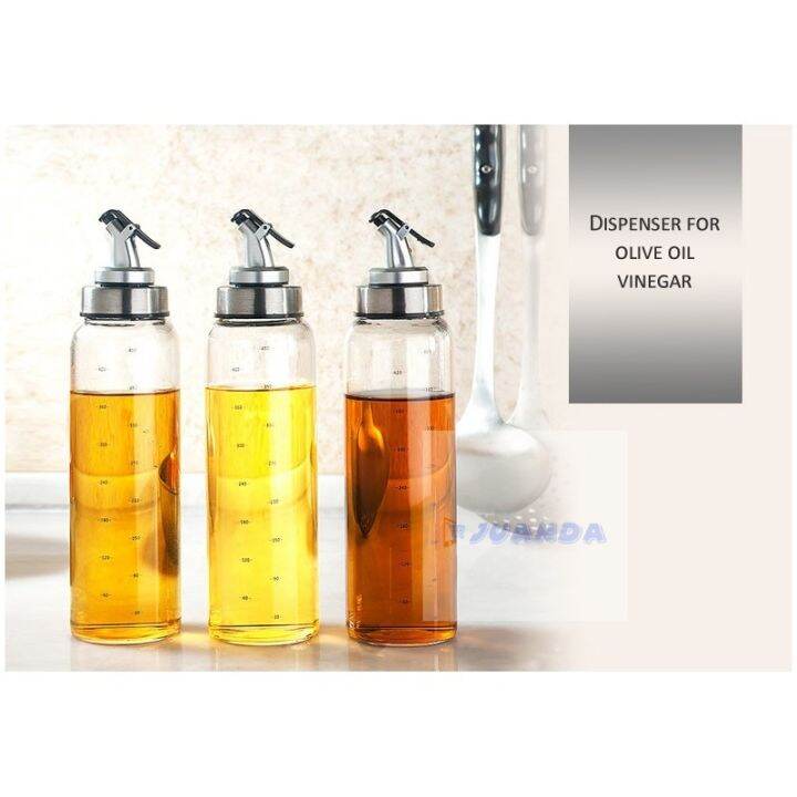 Juanda 500ml Borosilicate Glass Bottle Kitchen Oil Dispenser Easy ...