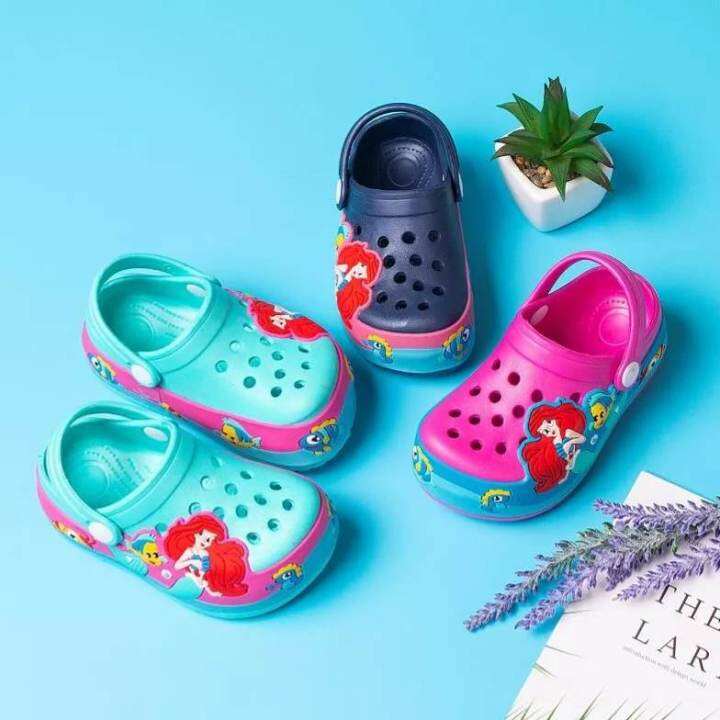 [BS] Little Mermaid Clogs Thick Bottom Sandals for Kids #1930-2 | Lazada PH