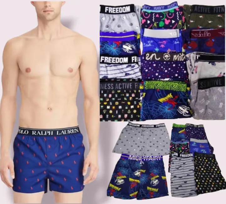 Sold Buy 1pcs, Cotton Unisex Boxer Shorts Assorted Print&Design | Lazada PH