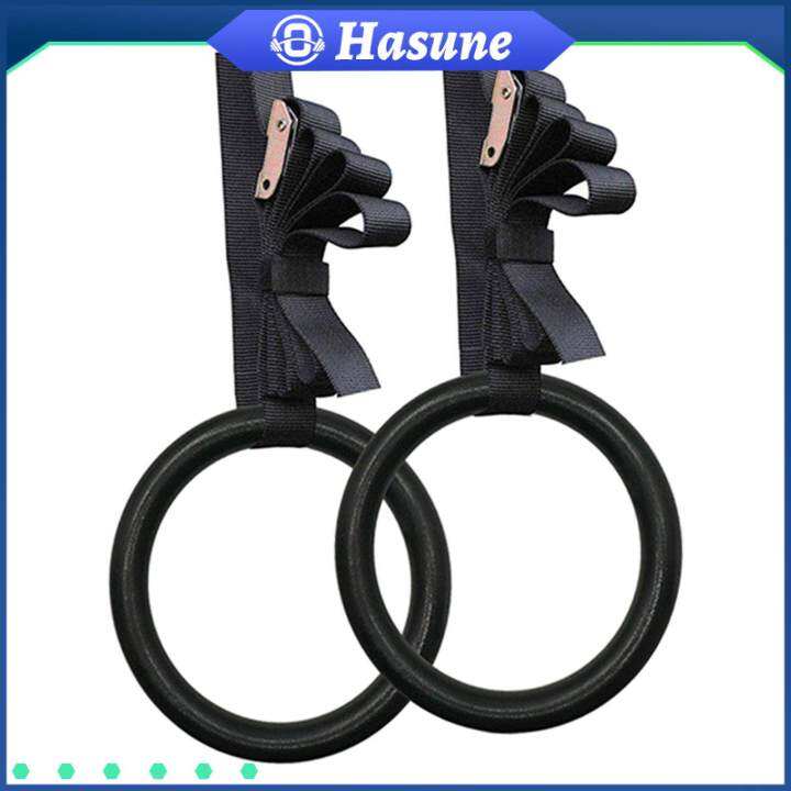 Hasune 2x แหวนยิมนาสติกพร้อมสายรัด Heavy Duty Anti Slip สำหรับ ...