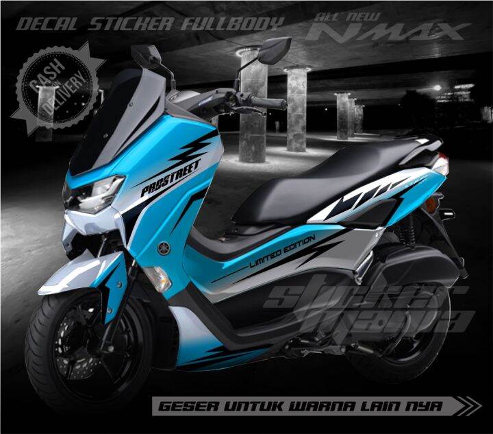 decal nmax new fullbody grafis simpel desain stiker motor asesoris ...
