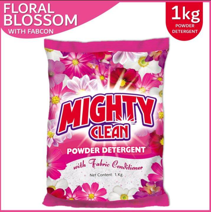 Mighty Clean Detergent Powder Floral Blossom - Powder (Pink) - 1 kilo ...