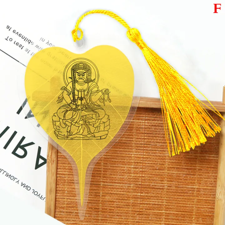 NEW Bodhi leaf Shakyamuni Buddha bookmark Buddha Bodhisattva leaf ...
