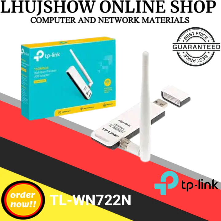 TP-Link TL-WN722N 150Mbps High Gain Wireless USB Adapter Wi-Fi Adapter ...