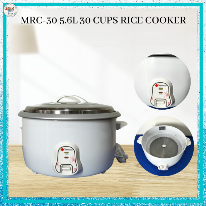 Micromatic MRC-30 5.6Liters Capacity 30 Cups Heavy Duty Rice Cooker ...