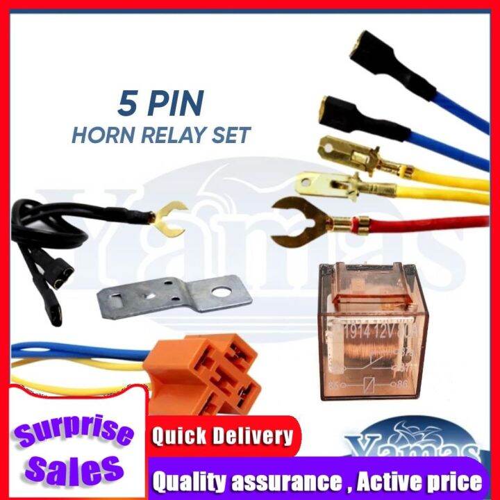 Horn Relay Mini Driving Light Relay Transparent Socket and Harness 5pin ...