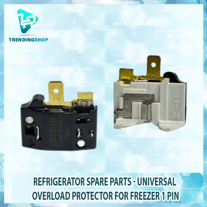 AC 220V Refrigerator Fridge Part 1 Pin 1/4HP Motor Overload Protector ...