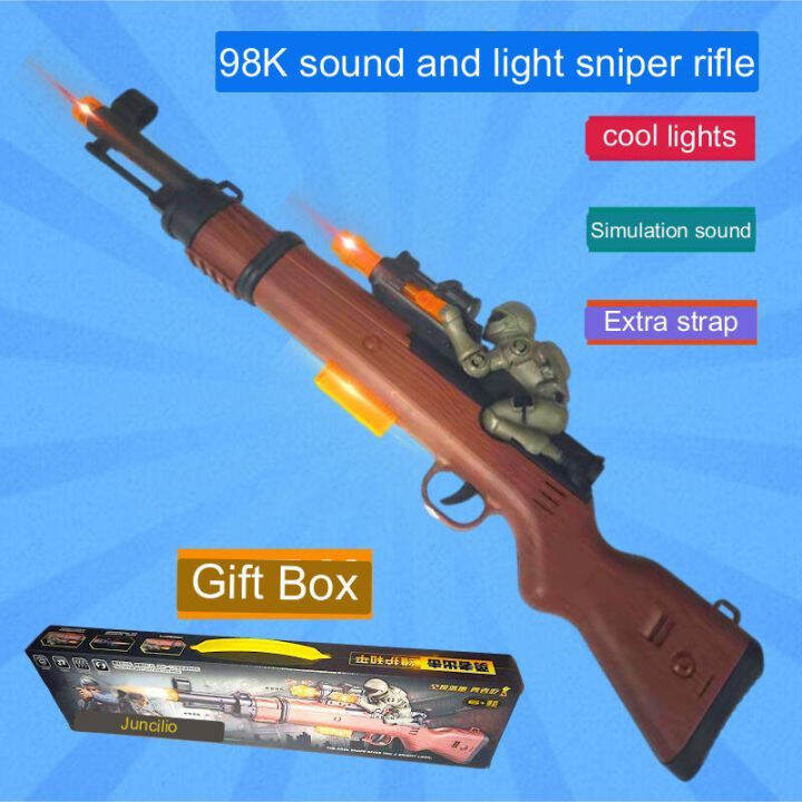Children's electric 98K acousto-optic gun ault rifle eat chicken suit ...