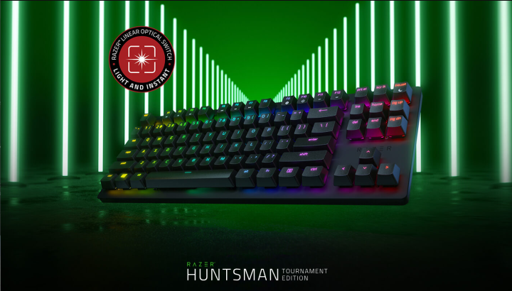 Razer Huntsman Tournament Edition TKL Wired Gaming Linear Optical ...