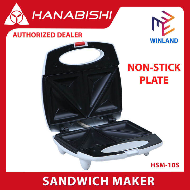 HANABISHI by Winland Modern Non-stick Sandwich Maker HSM-10S | Lazada PH