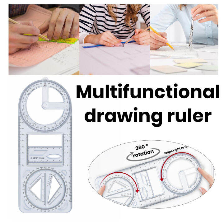 Movable Short Ruler Multi-functional Measuring Scale Versatile ...