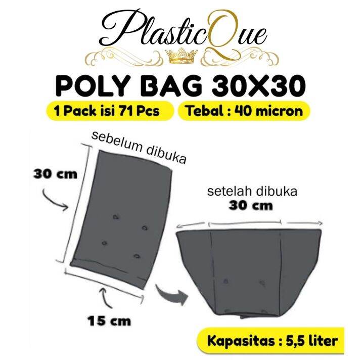 Plastik Polybag Tanaman Hitam 500 Gram 500Gram 500Gr Semua Ukuran ...