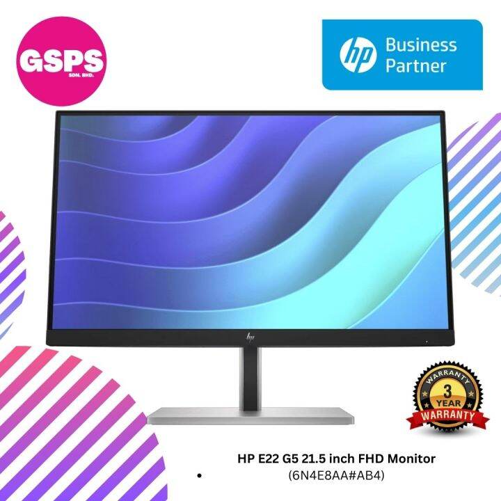 HP E24 G5 23.8 inch FHD Monitor (6N6E9AA#AB4) | Lazada