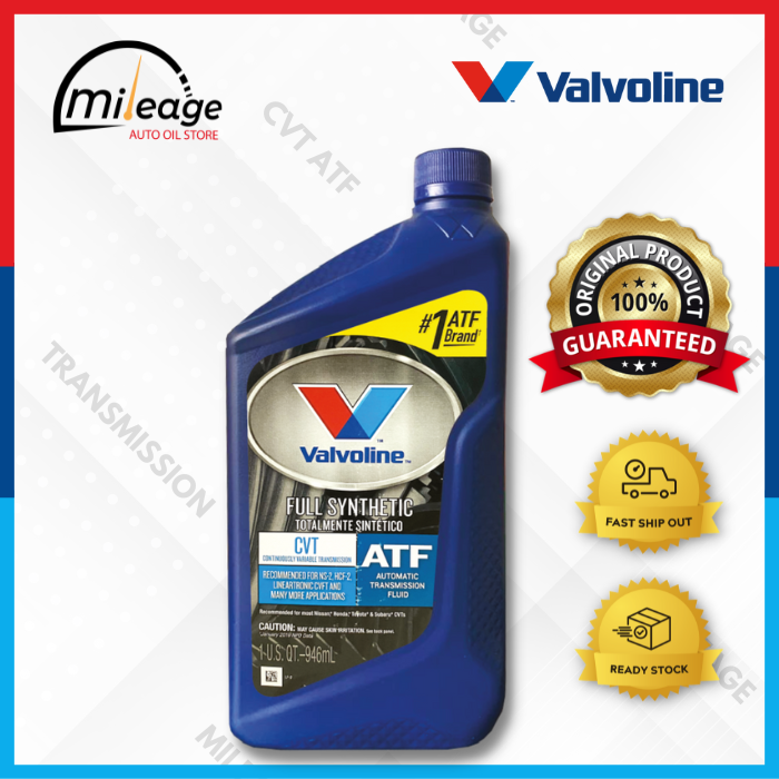 Valvoline ATF CVT (1Q) - Fully Synthetic CVT Transmission Fluids Toyota ...