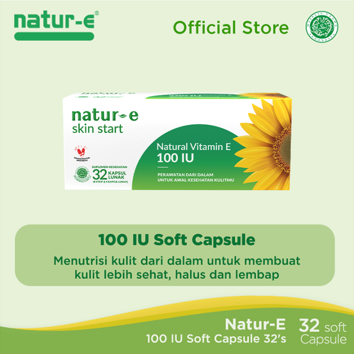 Natur-E Skin Start Natural Vitamin E 100 IU 32s Soft Capsule suplemen ...