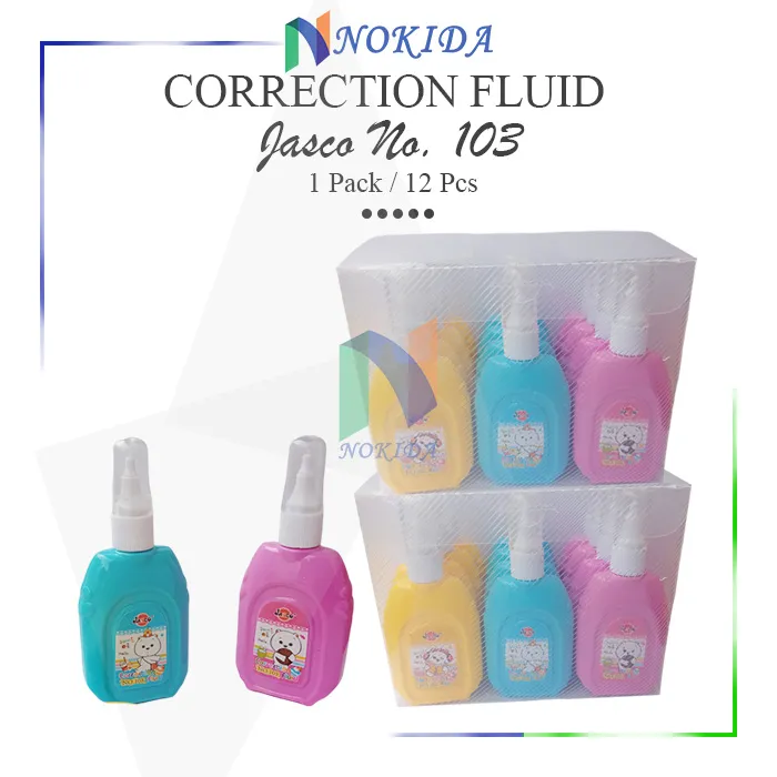 Nokida Correction Tape Jasco No. 103 [1 Pack/12 Pcs] / Tip X Cair ...