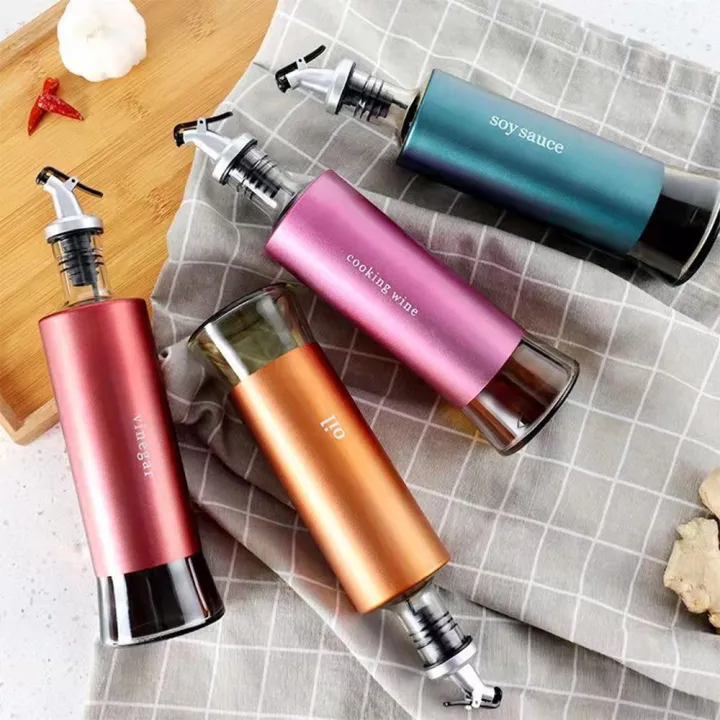 Liquid Condiment Container Bottle With Drip Less Capped ( COLORED ...