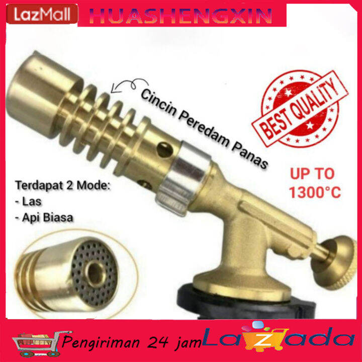 Obor tabung gas kaset penyala pemanggang barbekyu luar ruangan Portable ...