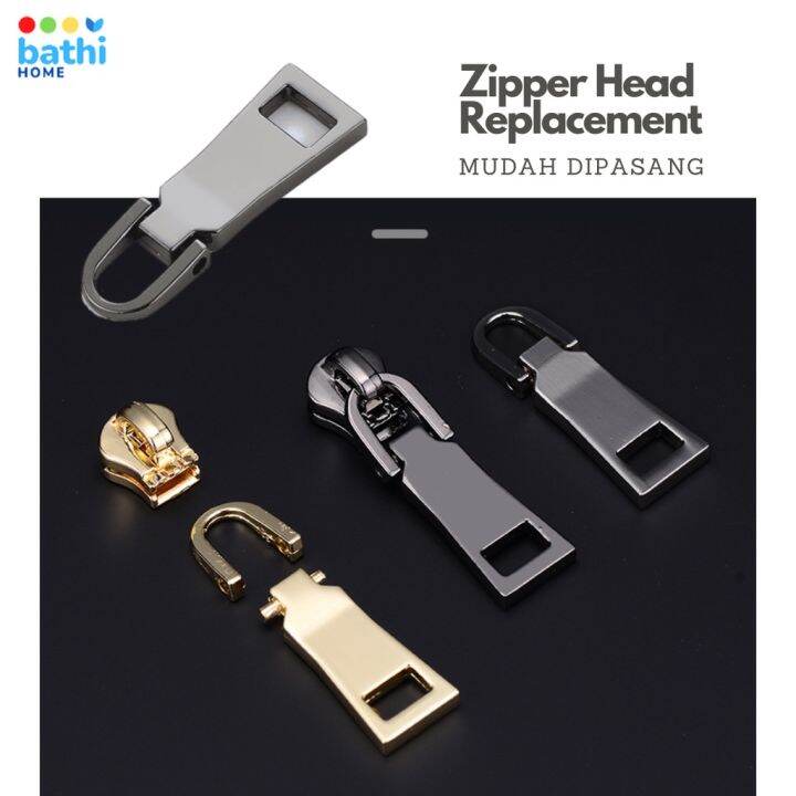 Kepala Resleting Pengganti Besi Tab Zipper Head Puller Replacement ...