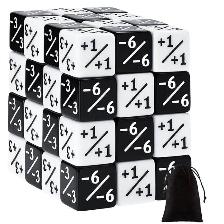 48 Pieces 16mm Dice Counters Token Dice Loyalty Dice D6 Dice Square for ...