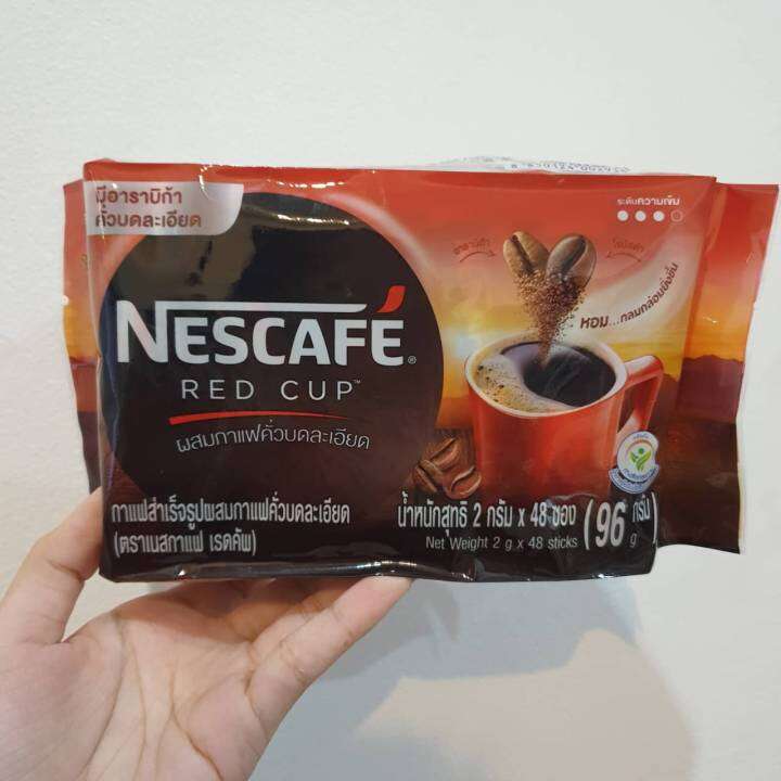 เนสกาแฟ กาแฟสำเร็จรูป เรดคัพ สีแดง 2 กรัม บรรจุ 48 ซอง/Nescafe Instant ...