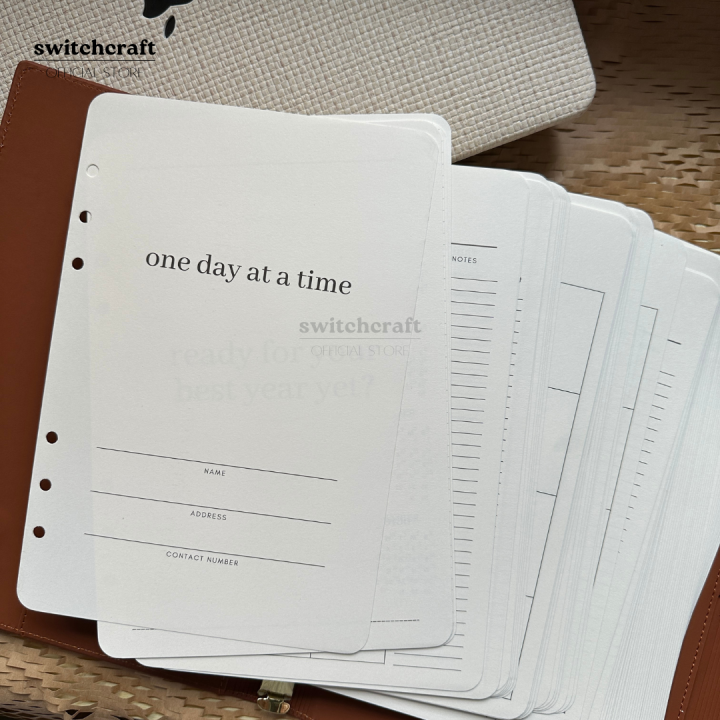 Refills- One Day at a Time (the refillable planner) Undated | Lazada PH