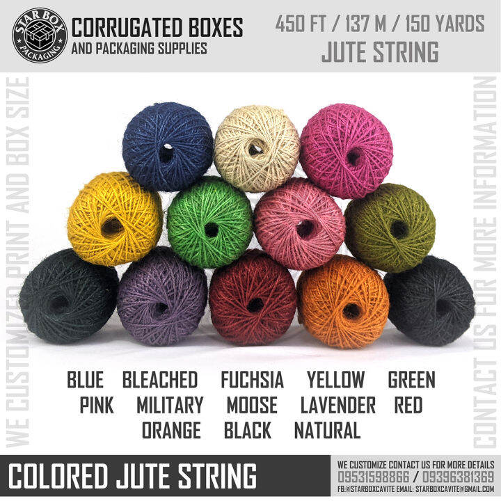 Starbox Arts and Craft Jute String Jute Twine Jute Rope Gift Ribbon ...