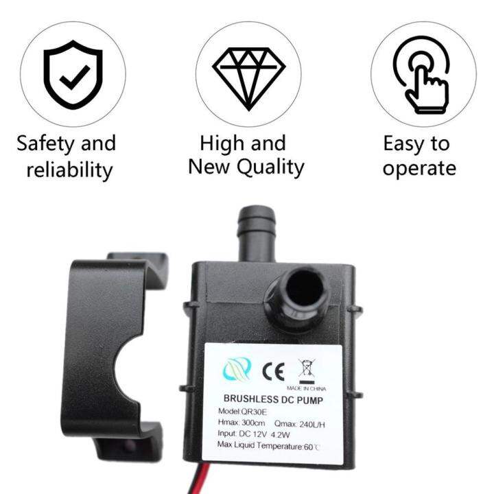 Mini Submersible Water Pump Ultra-quiet Dc 12v 240l/h Flow Rate ...