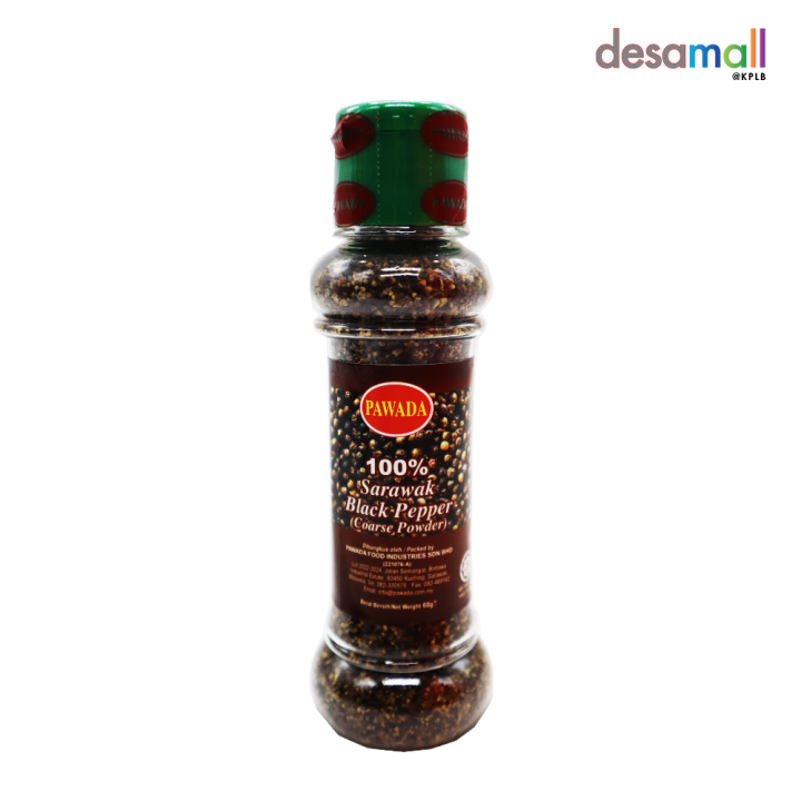 PAWADA 100% Sarawak Black Pepper Coarse Powder (60g ) | Lazada