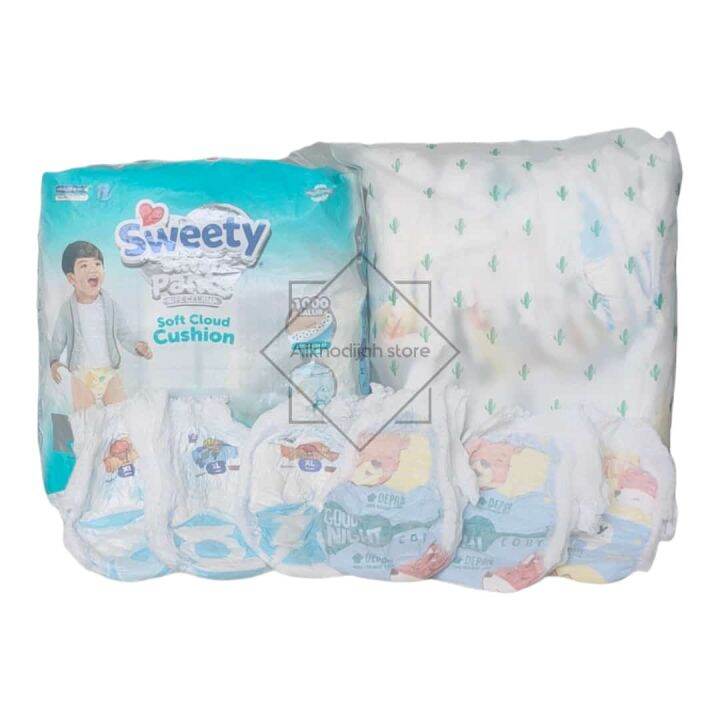 Popok Anak SWEETY 1BALL ISI 50PCS Repack Tanpa Kemasan - Popok pampers ...