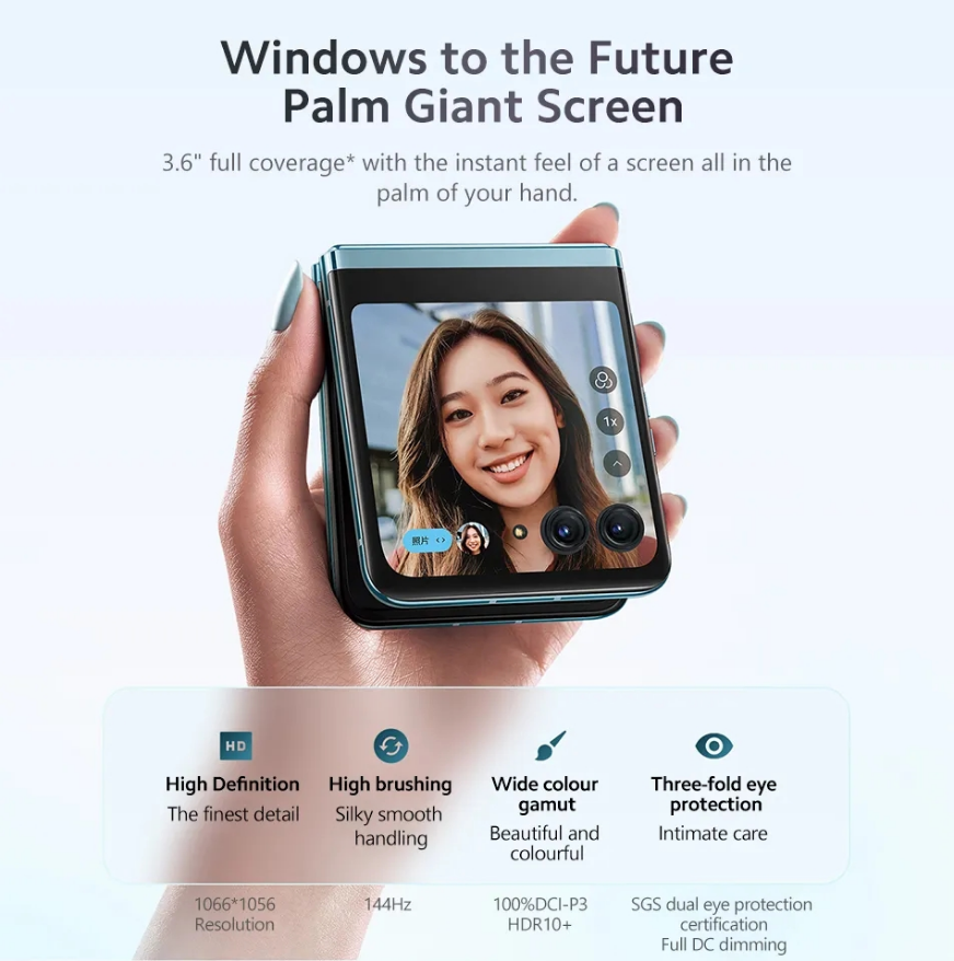 Brand New Motorola Razr 40 Ultra 5G สมาร์ทโฟน (8G 12G RAM,256G 512G ROM ...