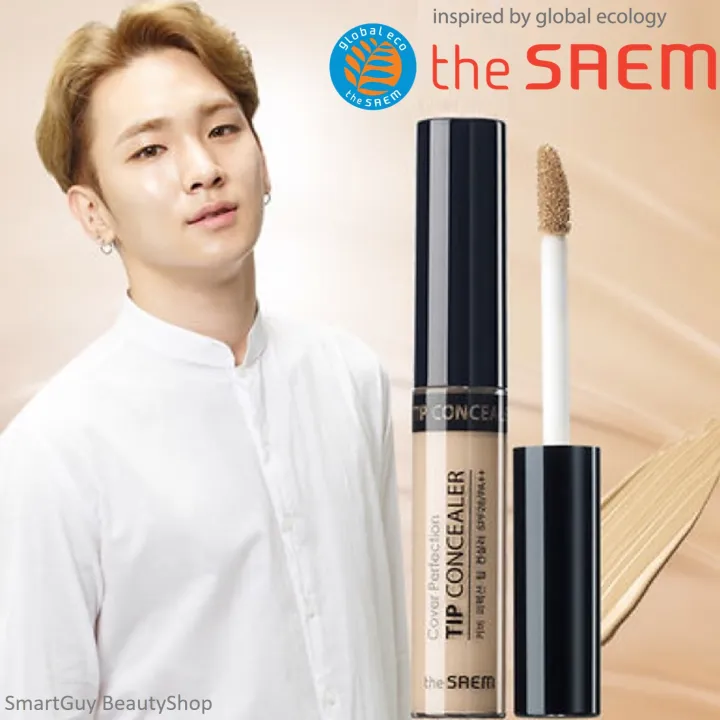 The Saem Cover Perfection Tip Concealer 1.5 Natural Beige คอนซีลเลอร์ปกปิดริ้วรอยจุดด่างดำเนื้อ ...