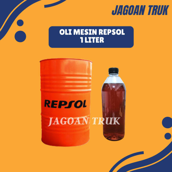 OLI MESIN REPSOL 15W40 API CI-4/SL DXR 8 ENGINE OIL 1 LITER ORIGINAL ...