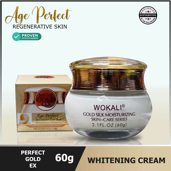 Wokali Gold Silk Age Perfect Smooth Moisturizer Whitening Cream 60g | Lazada PH