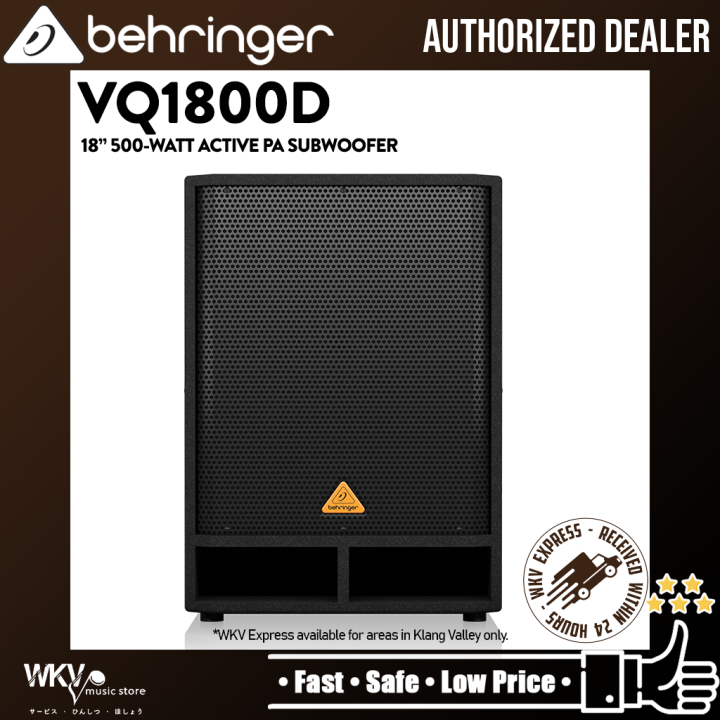 Behringer Eurolive VQ1800D 500-watt 18" Powered Subwoofer | Lazada