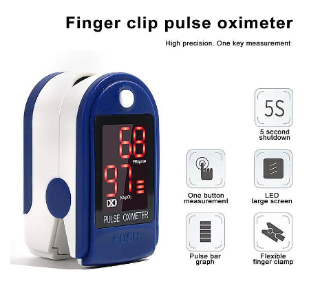 Portable Fingertip Pulse Oximeter OLED Pulse Oximeter Display Oximeters ...
