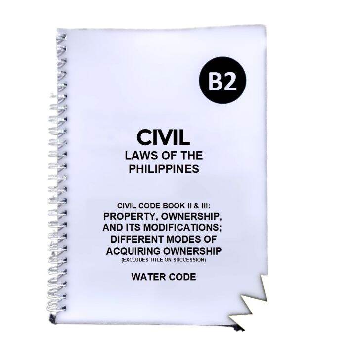 COD Codal (Notebook 2022) - Property and Ownership Civil Code of the ...