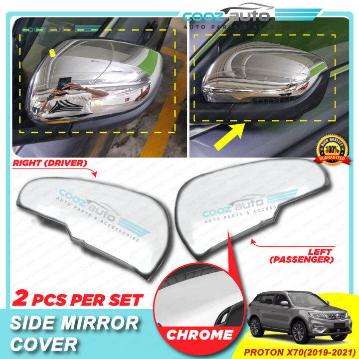 Proton X70 Chrome Side Mirror Rear View Cover | Lazada
