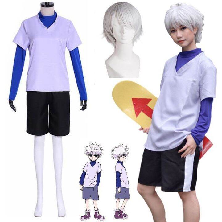 Japan Anime Hunter×hunter Killua Zoldyck Cosplay Costume Uniform Suit Full Set Outfit Lazada Ph