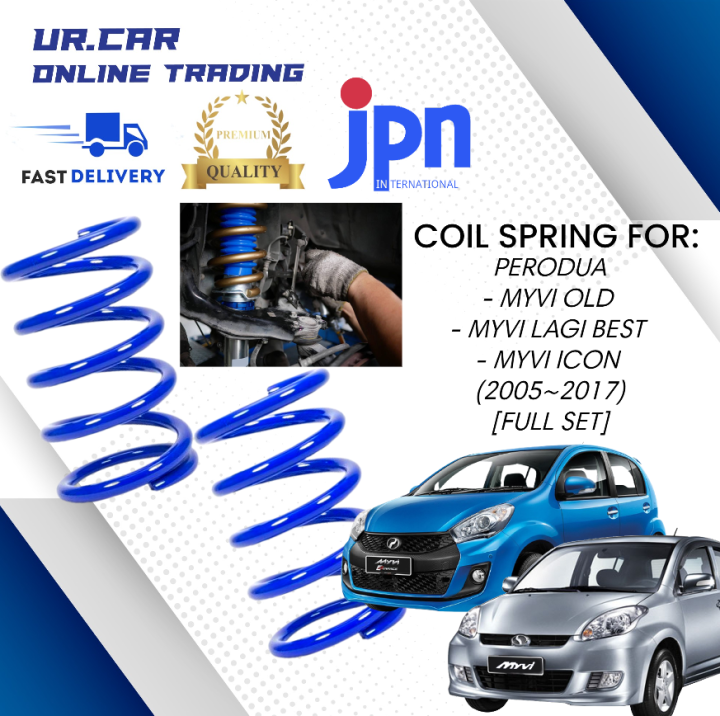 JPN COIL SPRING PERODUA MYVI OLD , MYVI LAGI BEST , MYVI ICON (2005-2017) FULL SET (FRONT / REAR ...