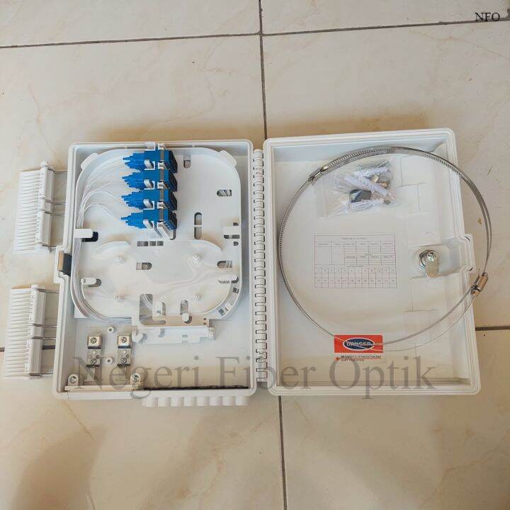 Odp 16 Core Lengkap Splitter 1:16 SC UPC Double Lock / Odp Tiang Fiber ...