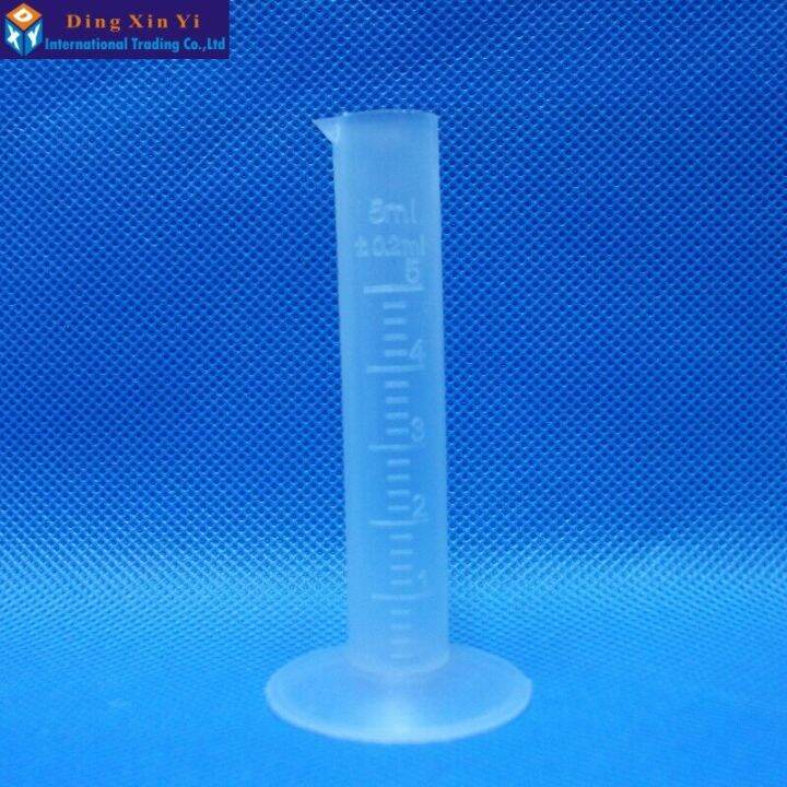 5ML 4PCS/LOT Clear Plastic measuring cylinder Laboratory Cylinder ...