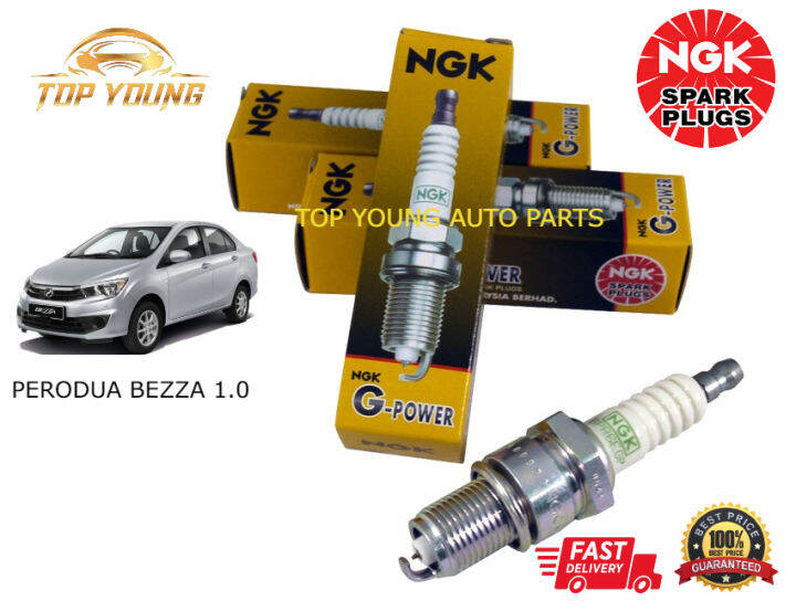 NGK G-POWER PALTINUM SPARK PLUG FOR PERODUA BEZZA 1.0 G POWER LKR6AGP ...