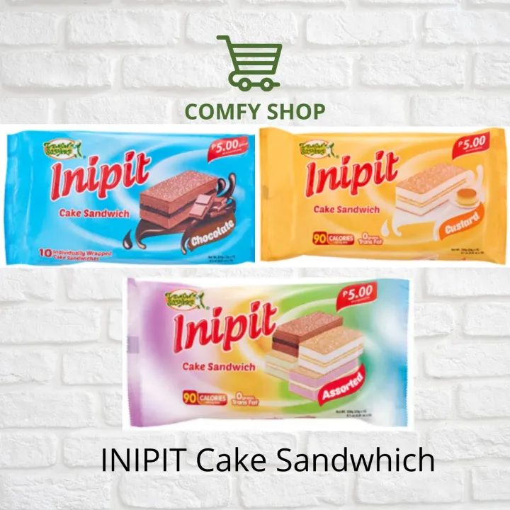INIPIT Cake Sandwhich ( Choco, Custard, Assorted) | Lazada PH