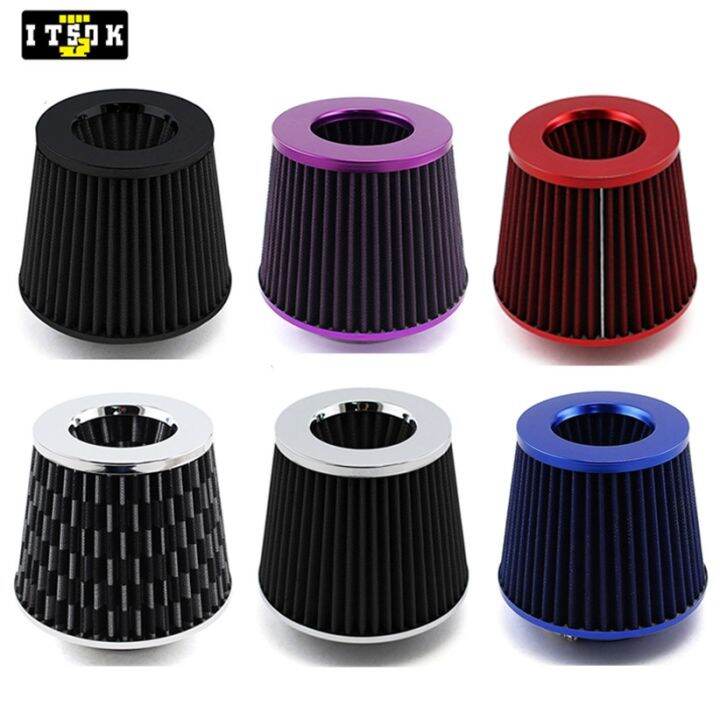 [HOT W] กรวยกรองอากาศ Intake Filter 76มม. ฟองน้ำรถ Airfilter 3นิ้ว ...