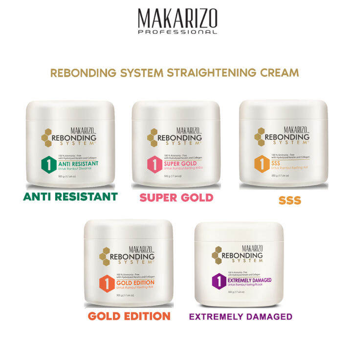 Makarizo Rebonding System Straightening Cream [POT 500gr] | Lazada ...