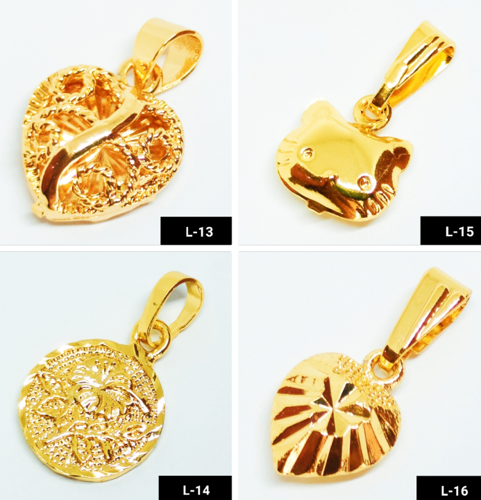 Loket Emas Korea 24K Gold Plated Pendant | Lazada