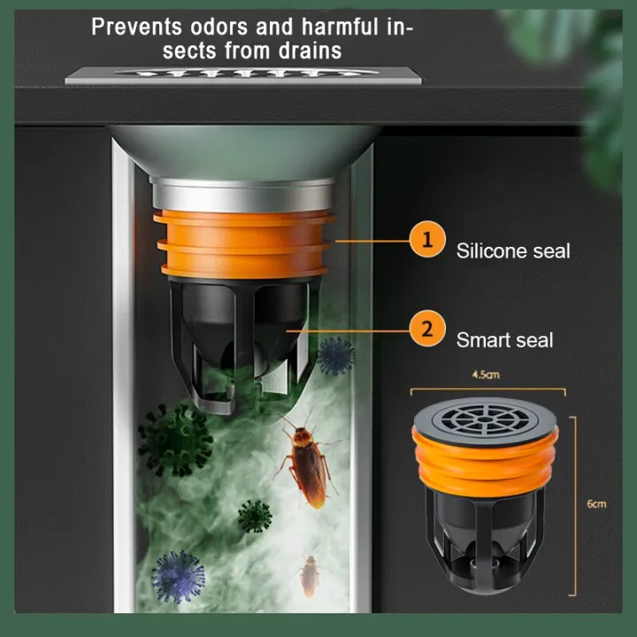 Cover Drain Magnetic Deodorizing Floor Drain Core To Prevent Insects Deodorant Bathroom TNT ...