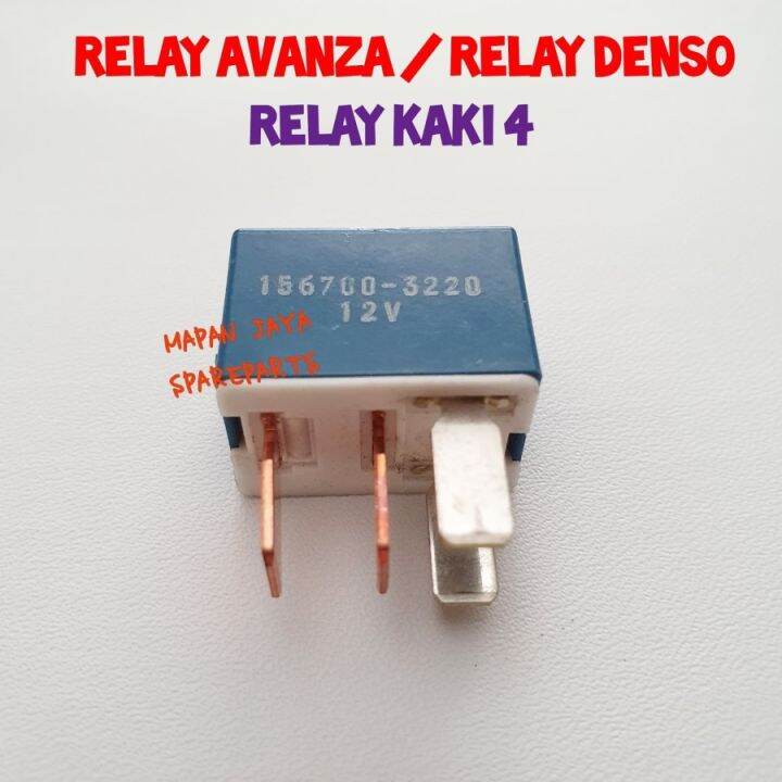 Relay Lampu Kaki 4 AVANZA / APV / GRAN MAX DENSO 12 VOLT DENSO [BISA ...