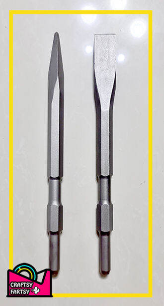 (PER PIECE) Hex Chisel Pointed and Flat 17mm x 280mm | Lazada PH